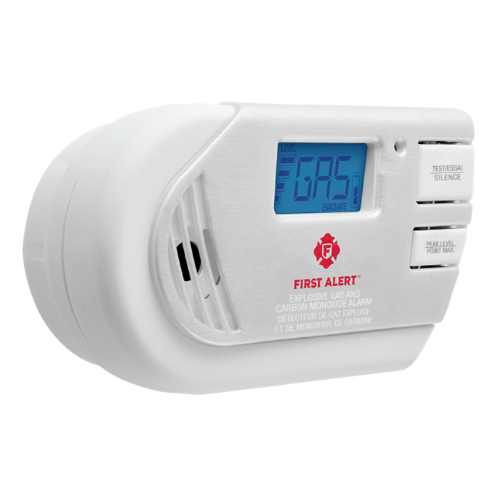 Plug-in CO/Explosive Gas Alarm w/Battery Backup : Steel Fire Equipment